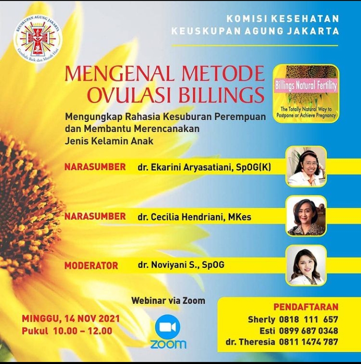 Webinar KB alamiah, Mengenal Metode Ovulasi Billings – sayangihidup.org